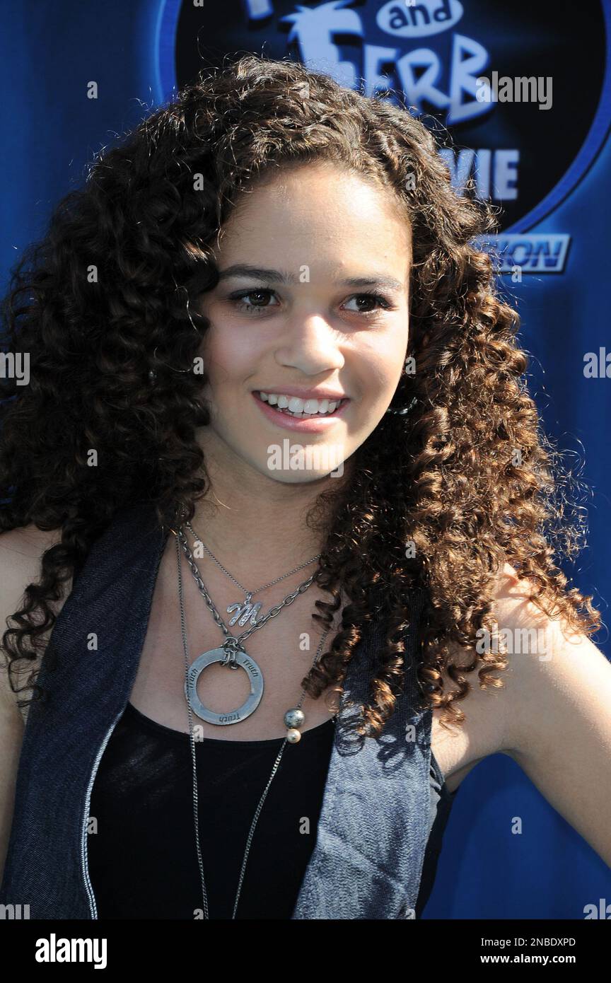 Madison Pettis arrives at the premiere of "Phineas and Ferb: Across The ...