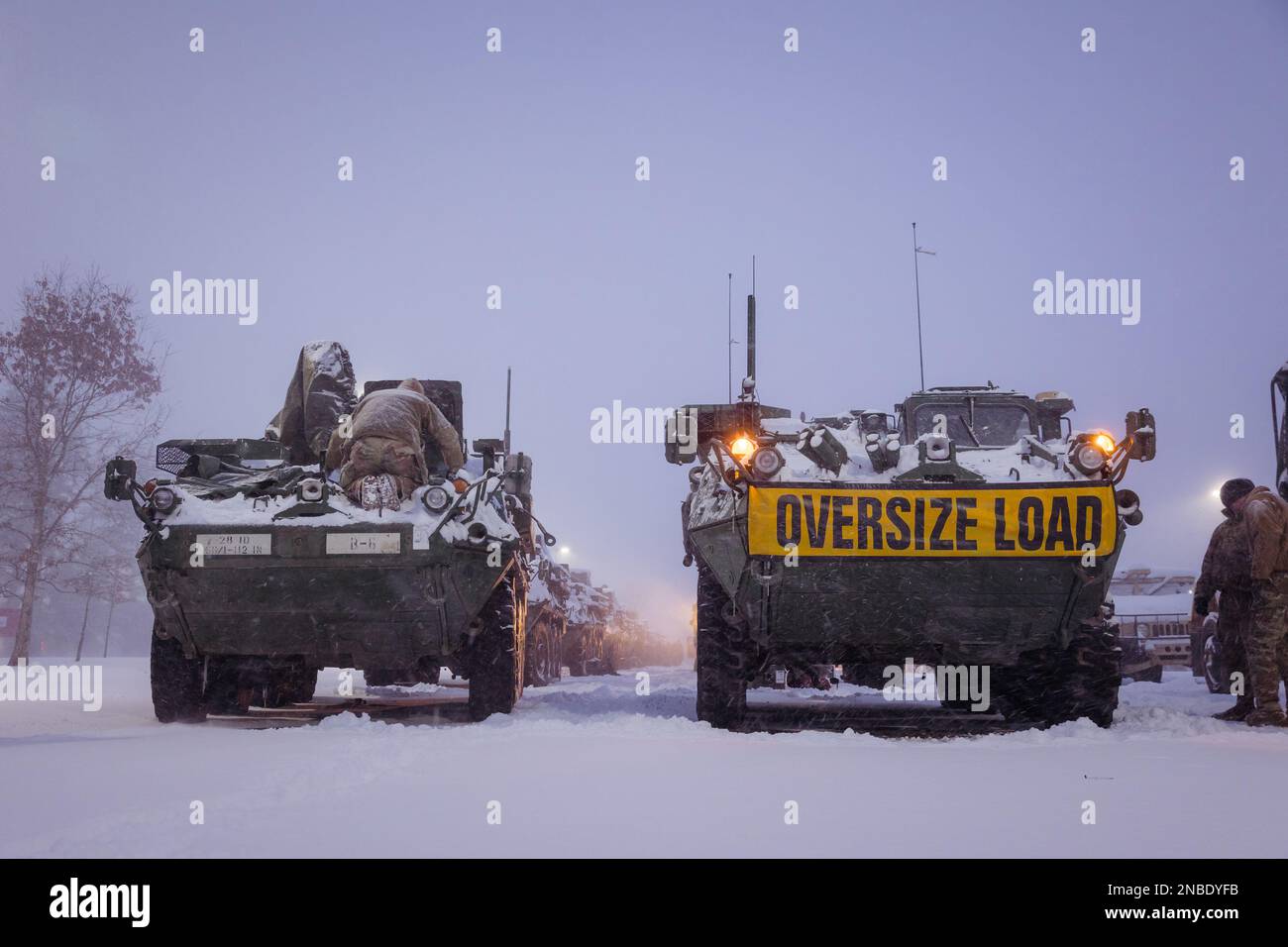 U.S. Soldiers with 1st Battalion, 112th Infantry Regiment, 56th Stryker ...