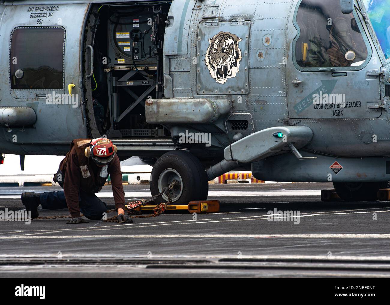 230213-N-MH015-1195 SOUTH CHINA SEA (Feb. 13, 2023) A U.S. Navy Sailor ...