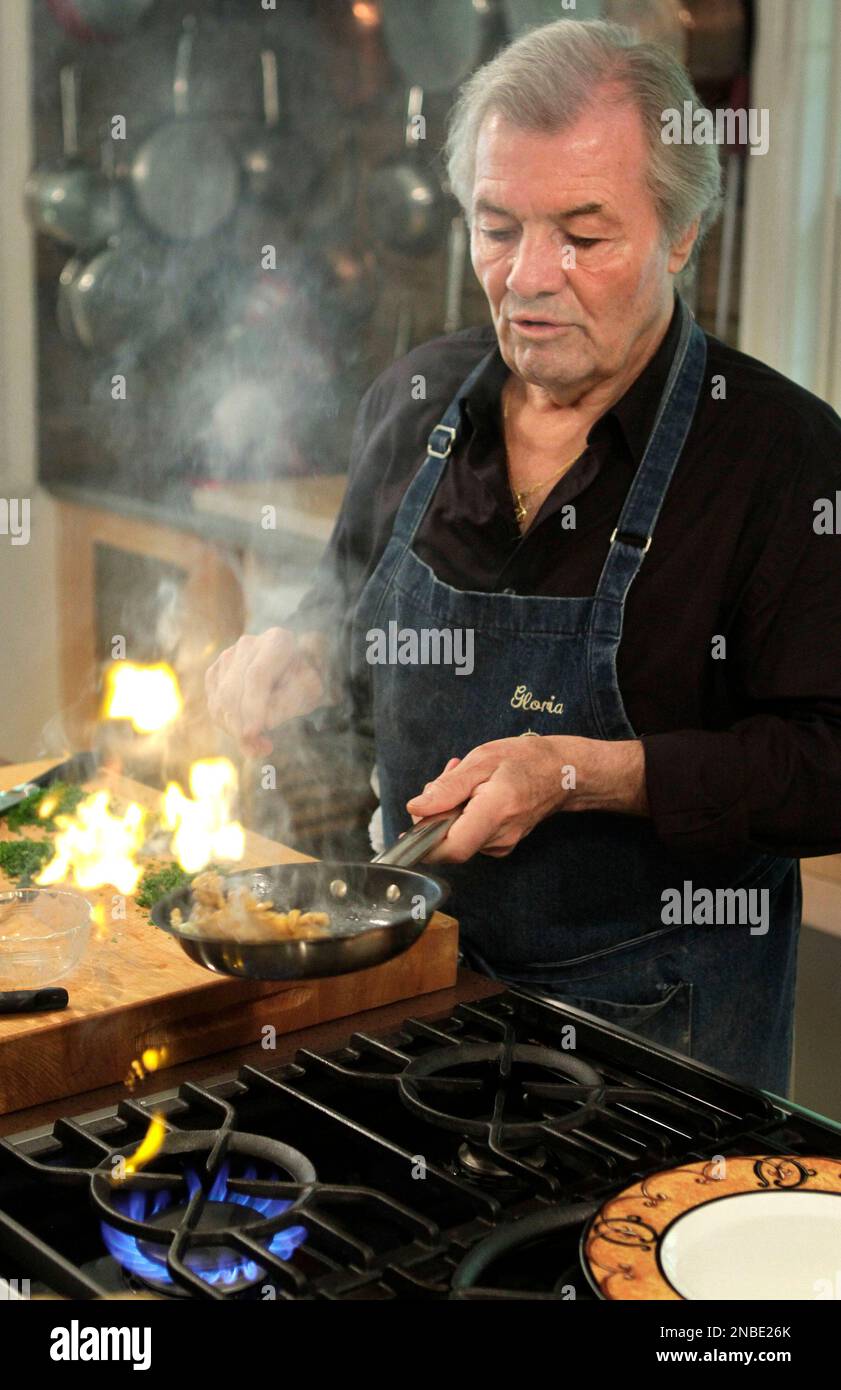 In this Tuesday, June 28, 2011 photo, chef Jacques Pepin demonstrates ...