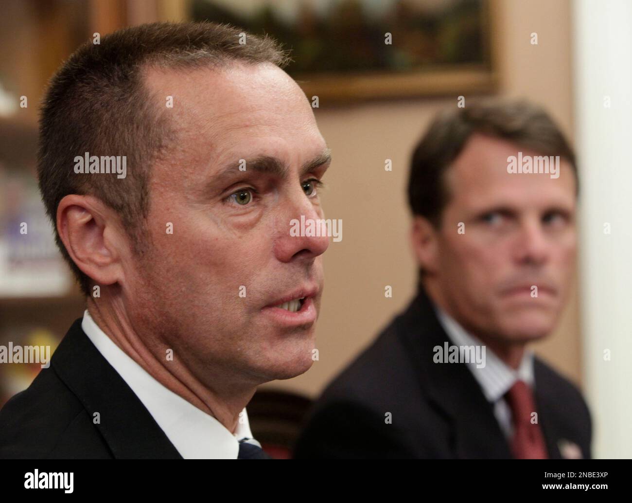 El Dorado County District Attorney Vern Pierson, left, discusses the ...