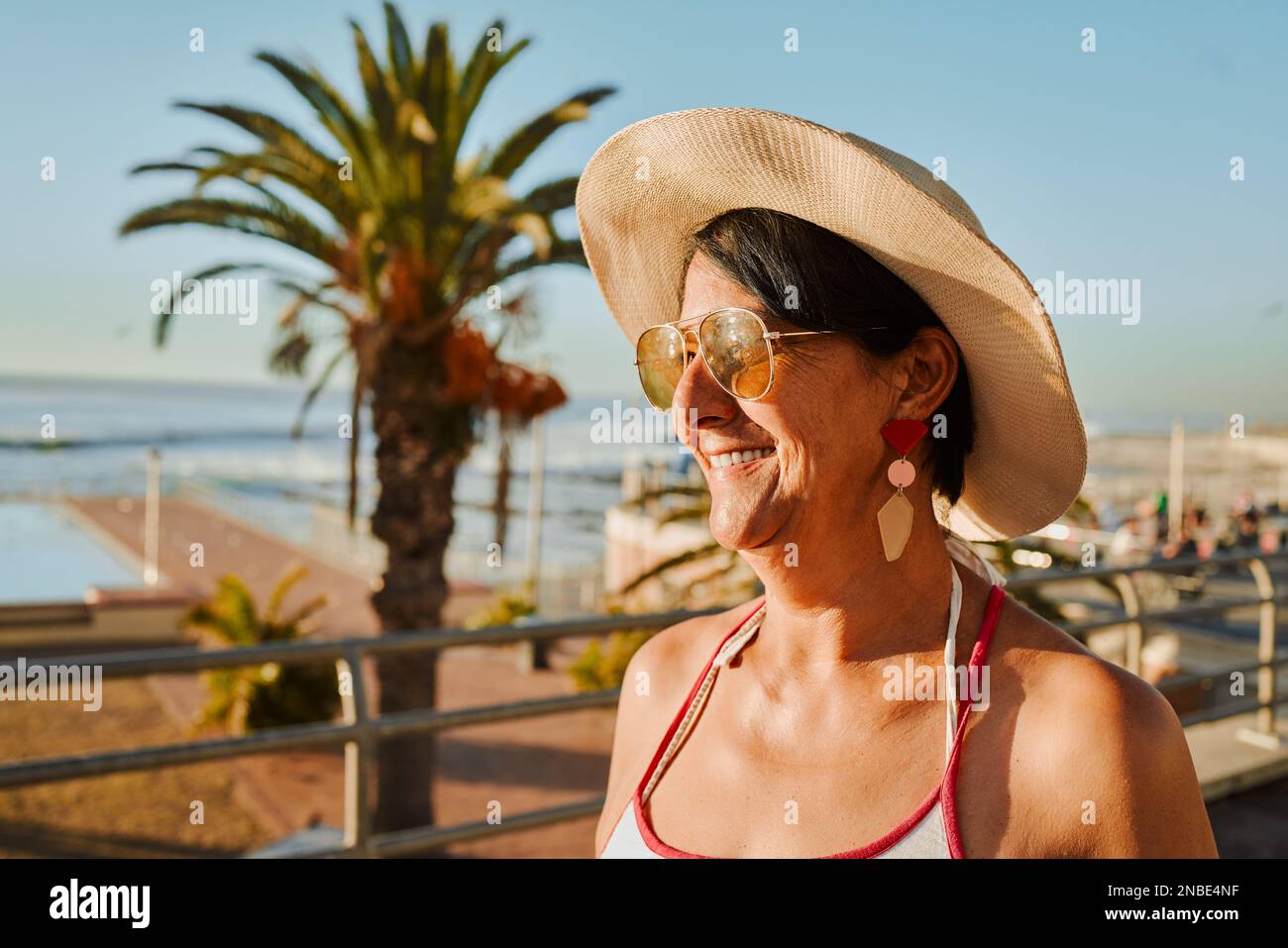 Senior people at the beach swimsuit hi-res stock photography and images ...