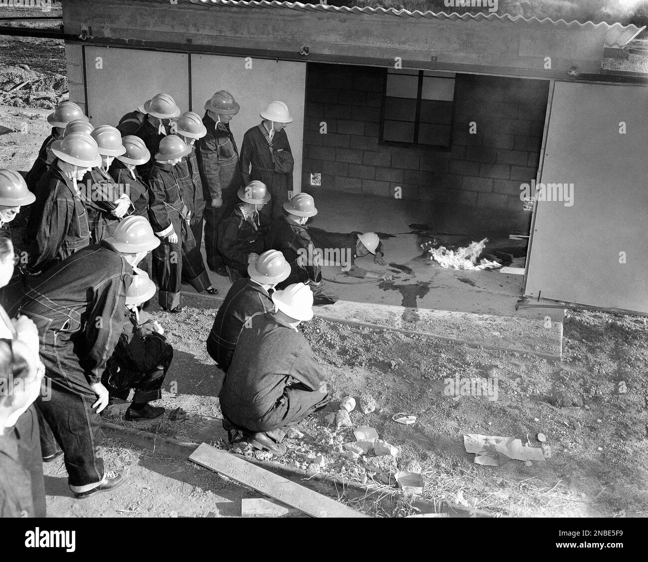 Extinguishing of incendiary bombs is one of the important features of ...