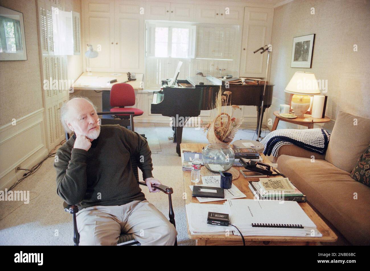 Music composer John Williams sits in his bungalow in the Universal ...