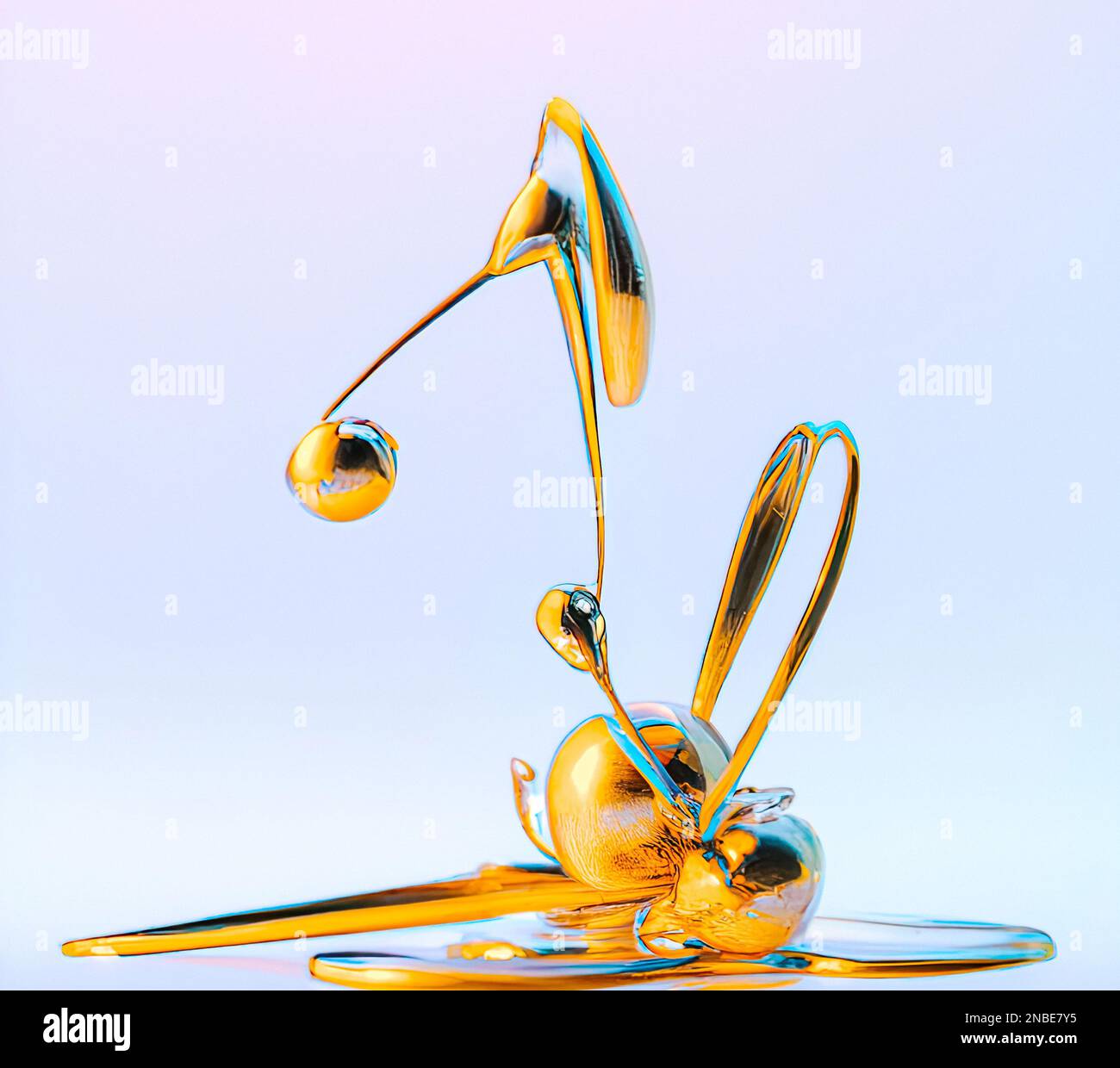 A 3D digital abstract art of metallic spheres and pedestal on white ...