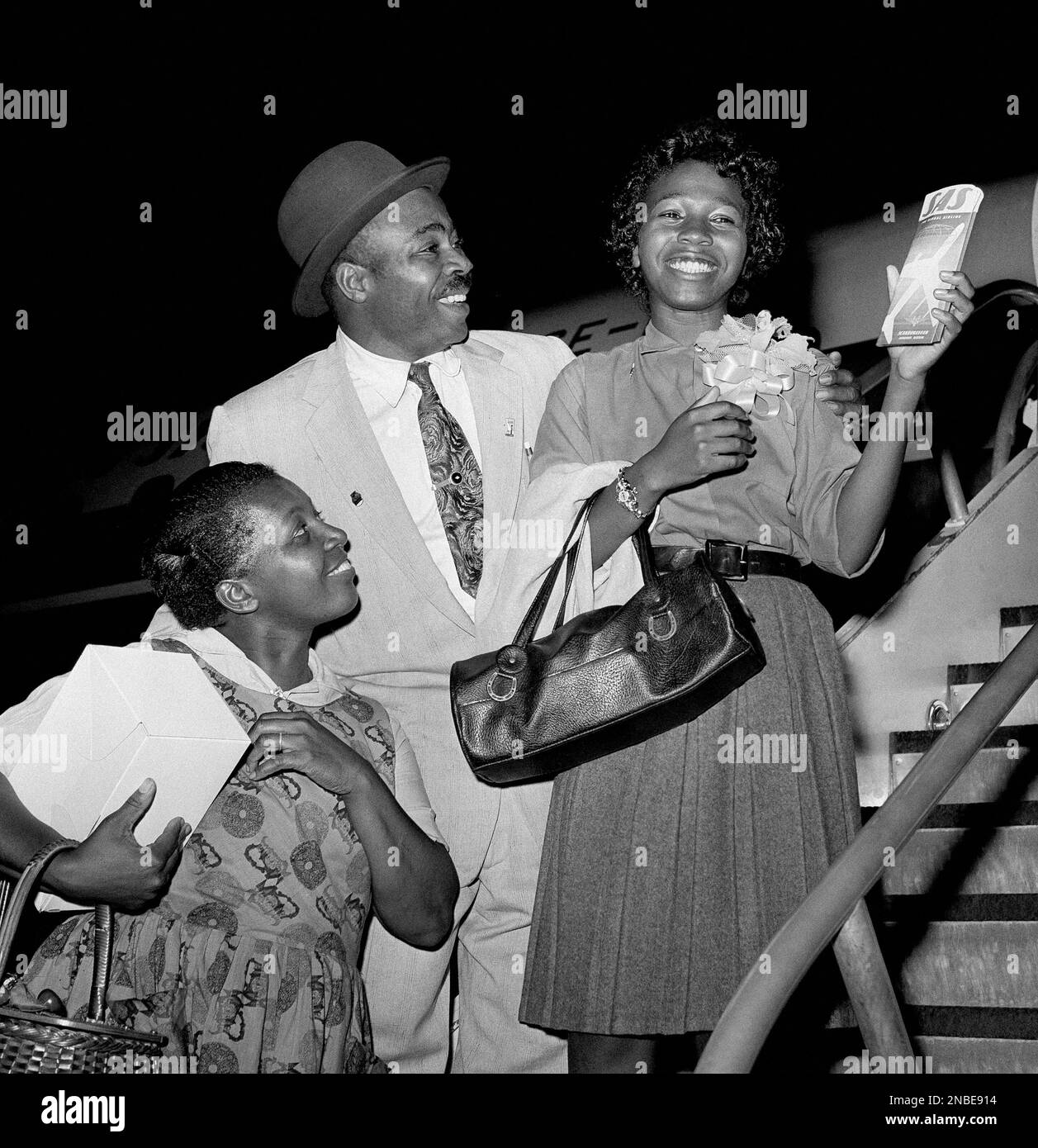 Huldah Clark, 14, of Newark, N.J., smiles as she stands with her ...