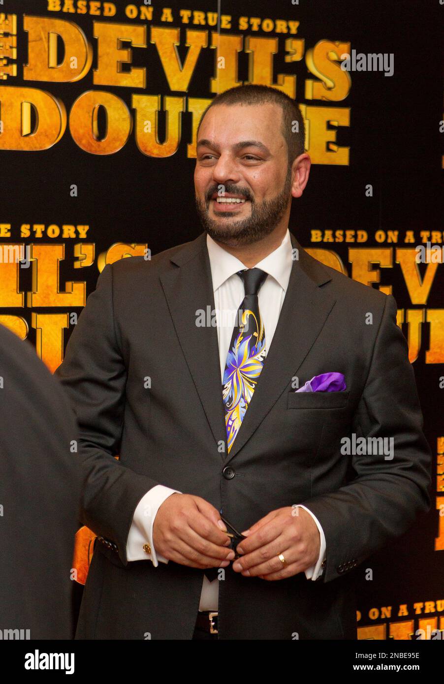 Latif Yahia arrives at a central London cinema, Monday, Aug 1, 2011 ...