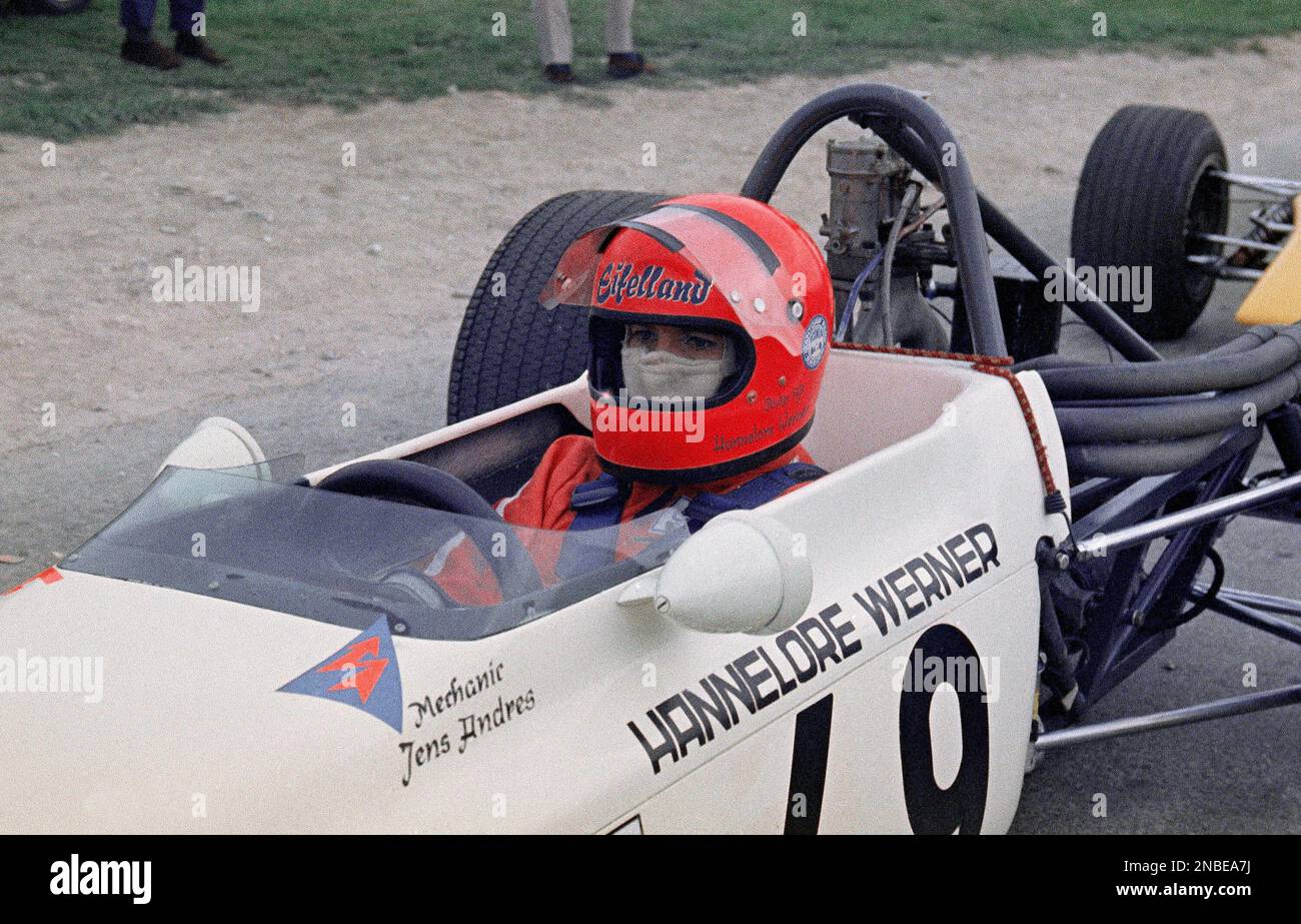 Hannelore Werner, 28-year-old German blonde, ranked as the world’s best woman racing driver ...