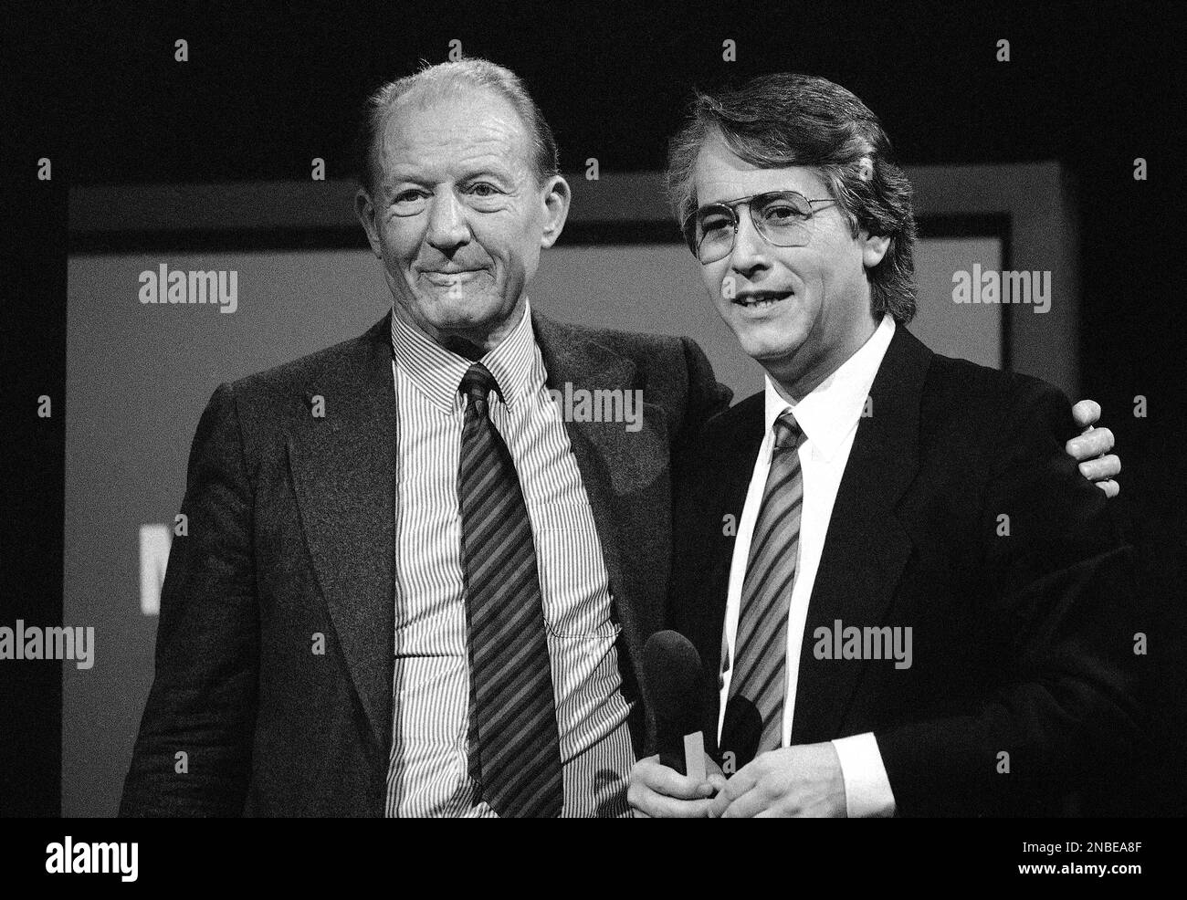 German filmmaker and TV journalist Peter von Zahn and German TV ...