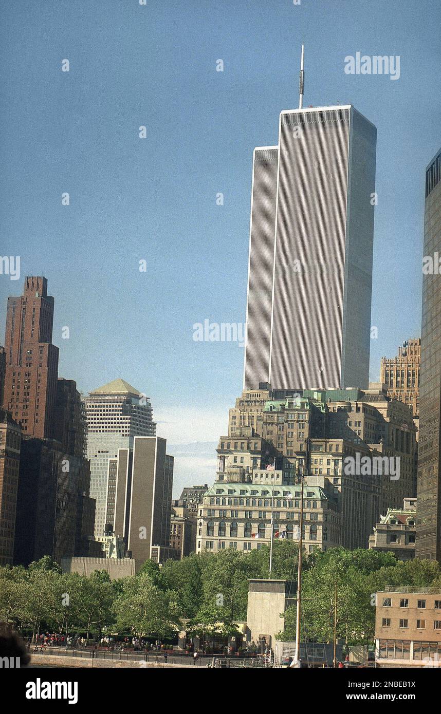 World Trade Center towers in New York City in 1985. (AP Photo Stock ...