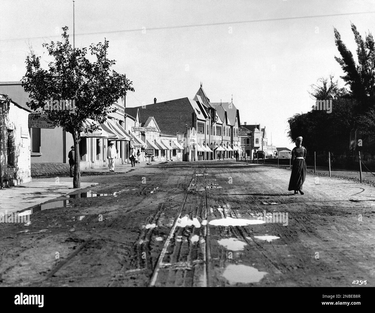 Kaiserstrasse, note the German name, the main thoroughfare in Windhoek ...