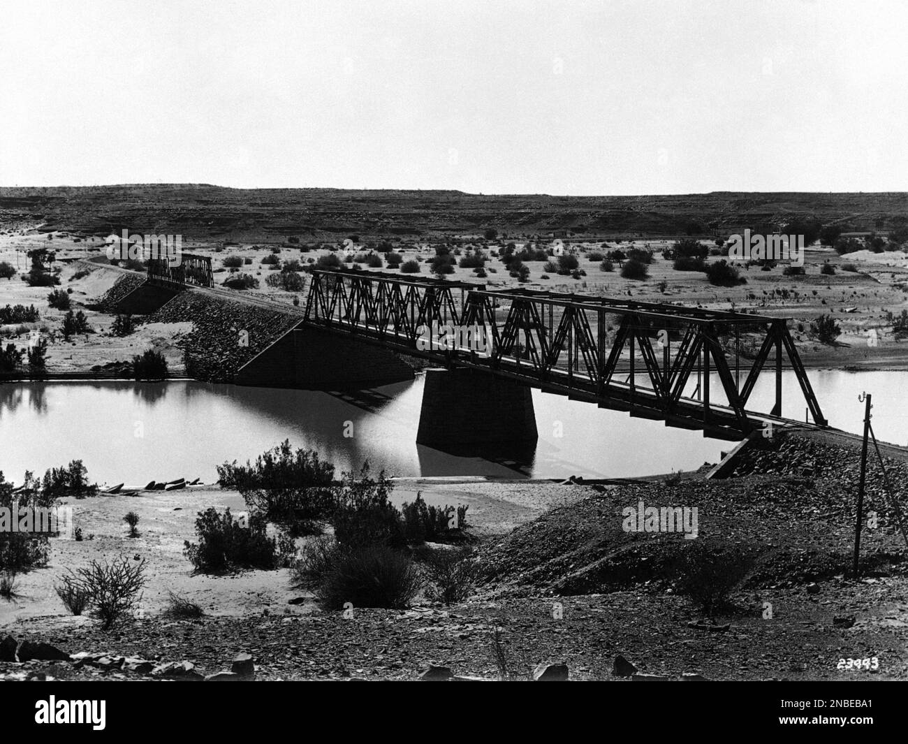 The main railway line crossing over the Fish River, the main waterway ...