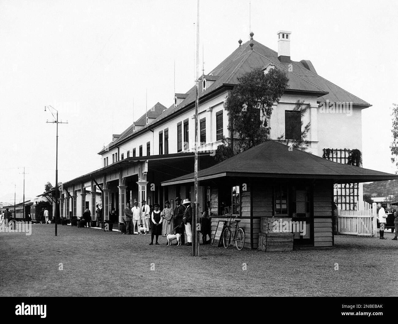 The railway station in Windhoek, Namibia around Nov. 12, 1938. The town ...