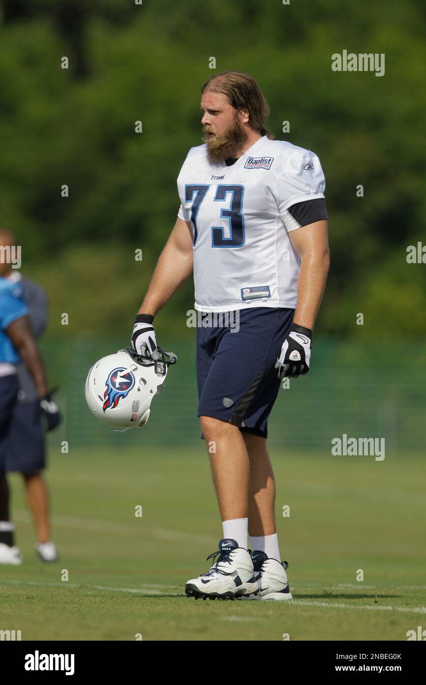 Tennessee Titans guard Jake Scott (73) practices during NFL football ...