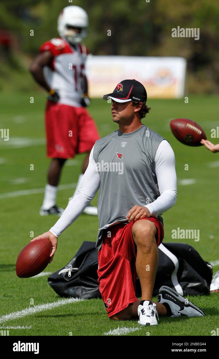 New Arizona Cardinals quarterback Kevin Kolb tosses balls to teammates ...