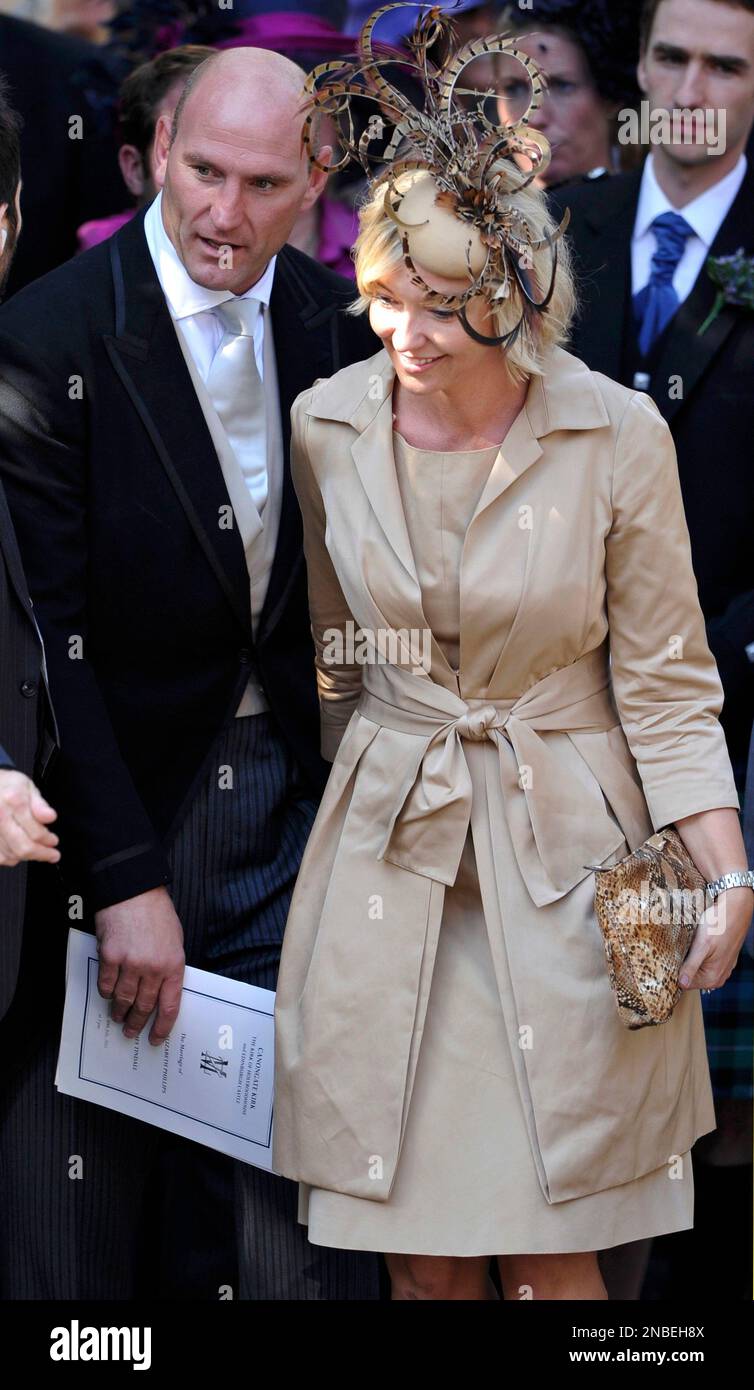 Former england rugby player Lawrence Dallaglio leaves after the ...