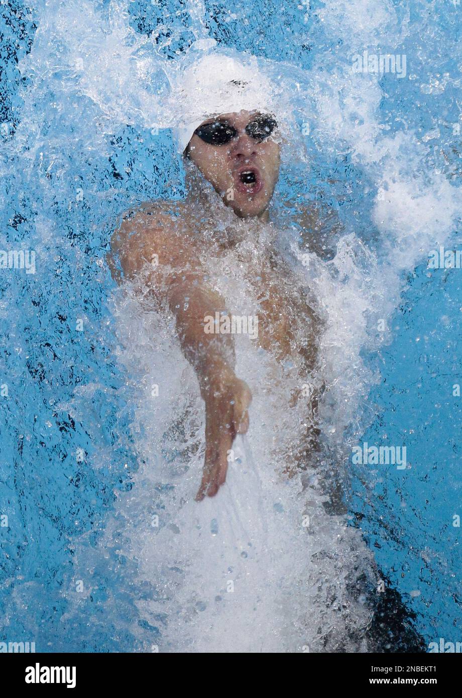 David Plummer of the U.S. swims in a men's 50m Backstroke heat at the ...