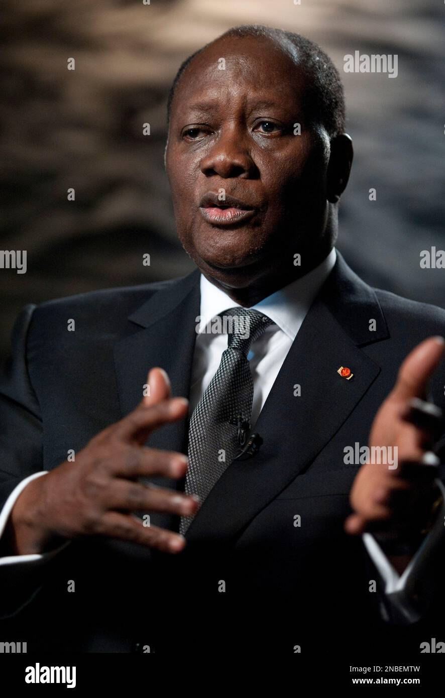 Ivory Coast President Alassane Ouattara is interviewed by The ...