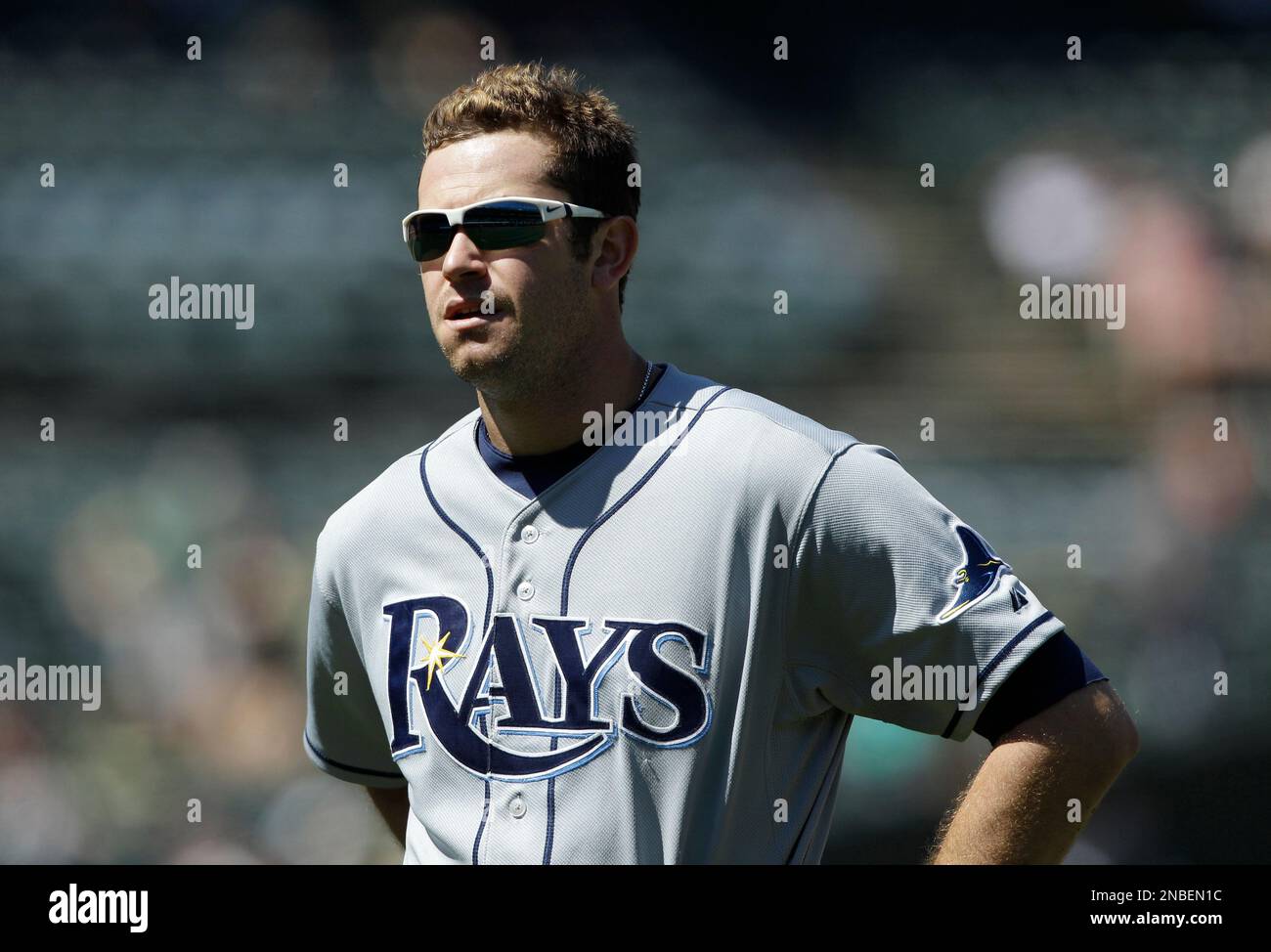 Tampa Bay Rays third baseman Evan Longoria (3) against the Oakland ...