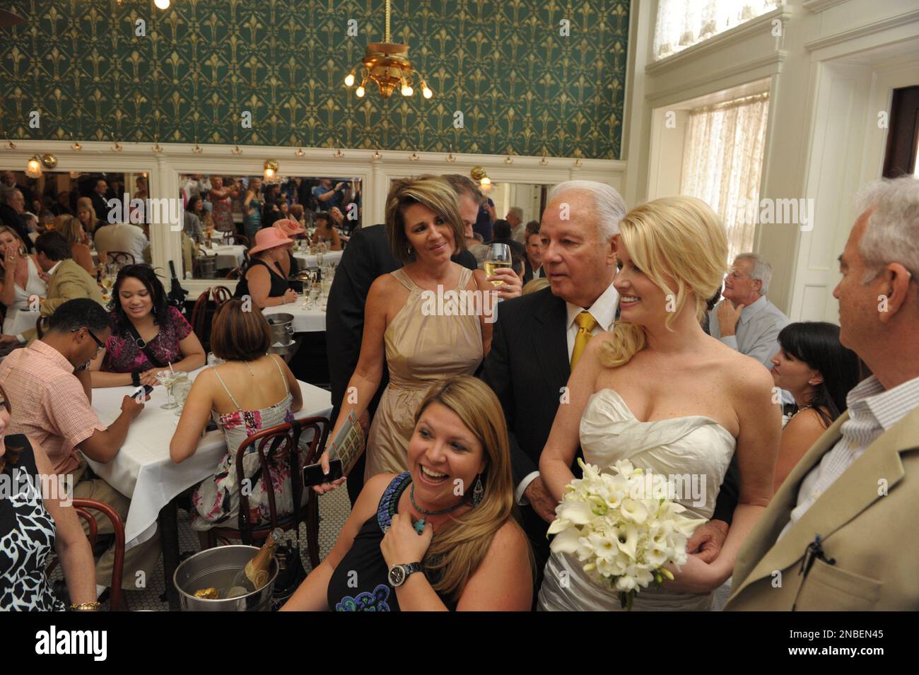 Former Governor Edwin Edwards and his new bride, Trina Grimes Scott and ...