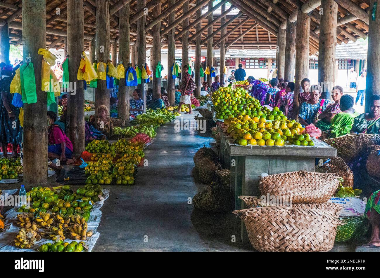 The town market at Kokopo, near Rabaul, Papua New Guinea Stock Photo ...