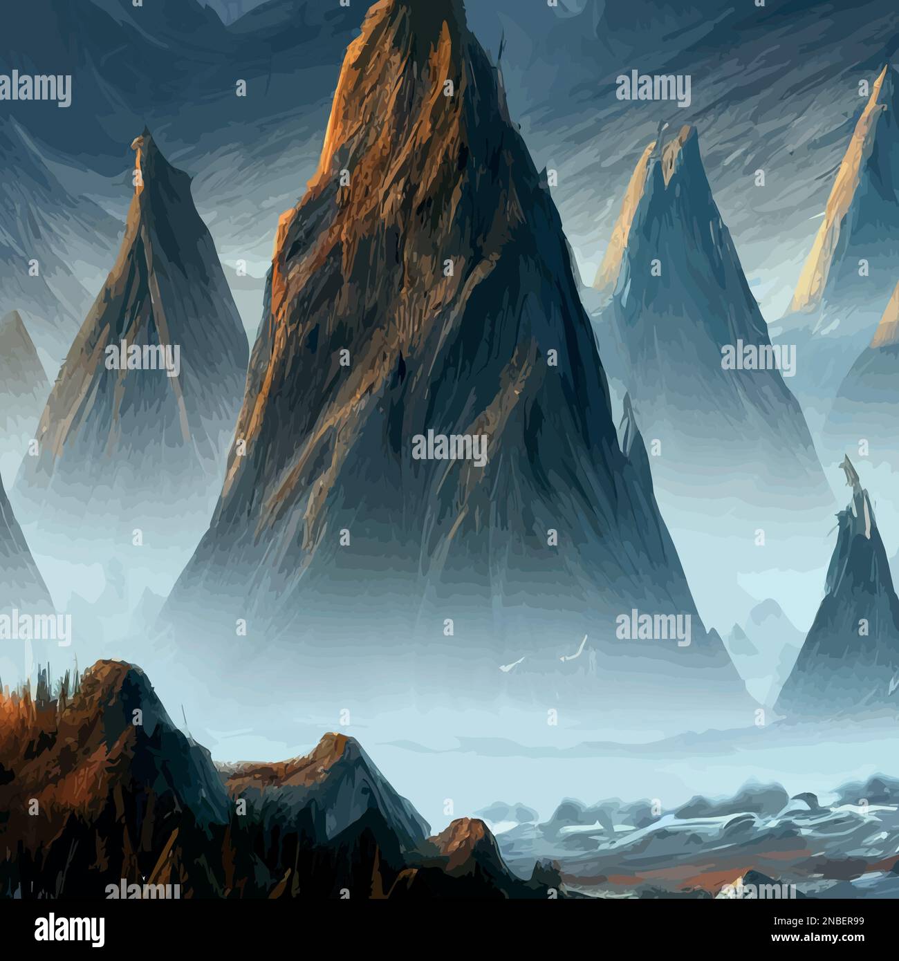 Serene wildlife Stock Vector Images - Alamy