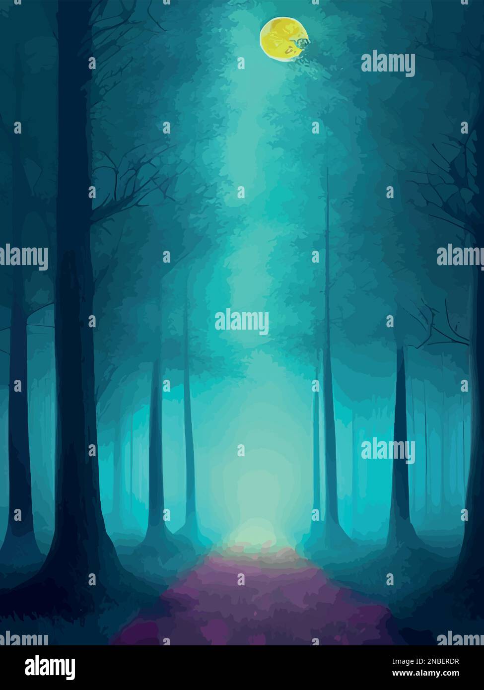 Watercolor tree without leaves Stock Vector Images - Alamy