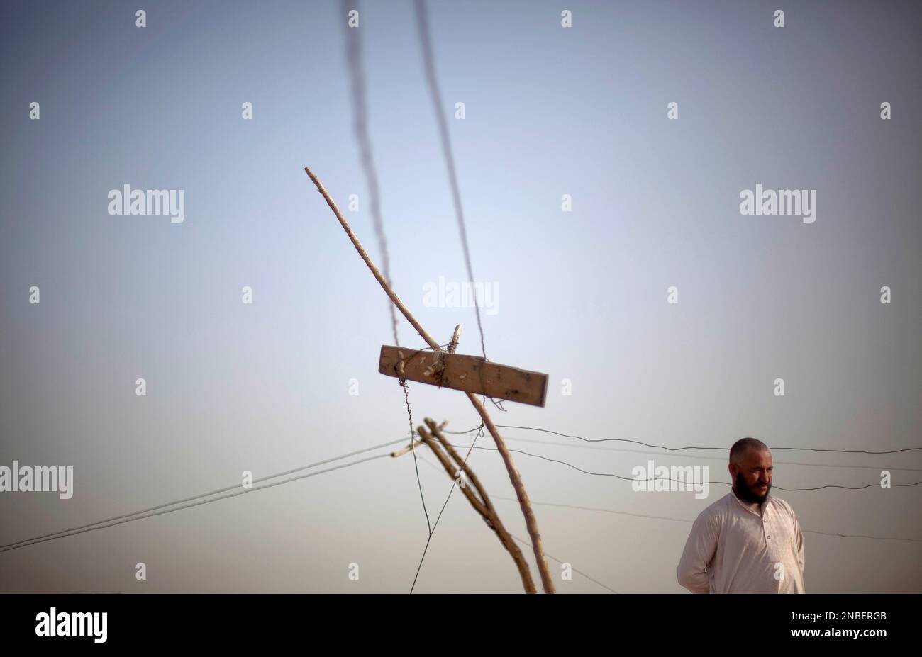 Abdul Ahad, a private security guard for the Kajaki Hydroelectric Power ...