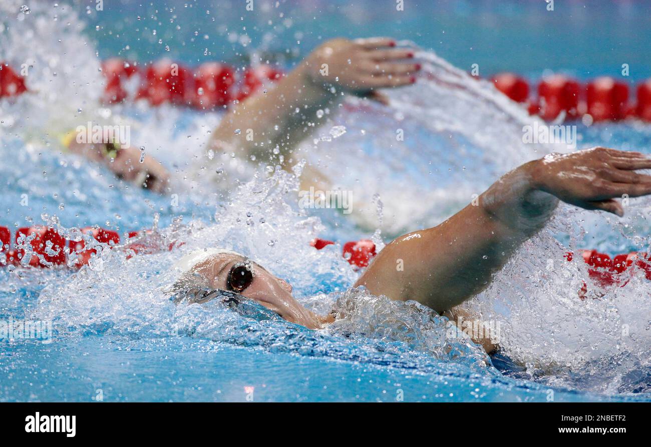 Chloe Sutton of the U.S. swims in her heat of the women's 800m ...