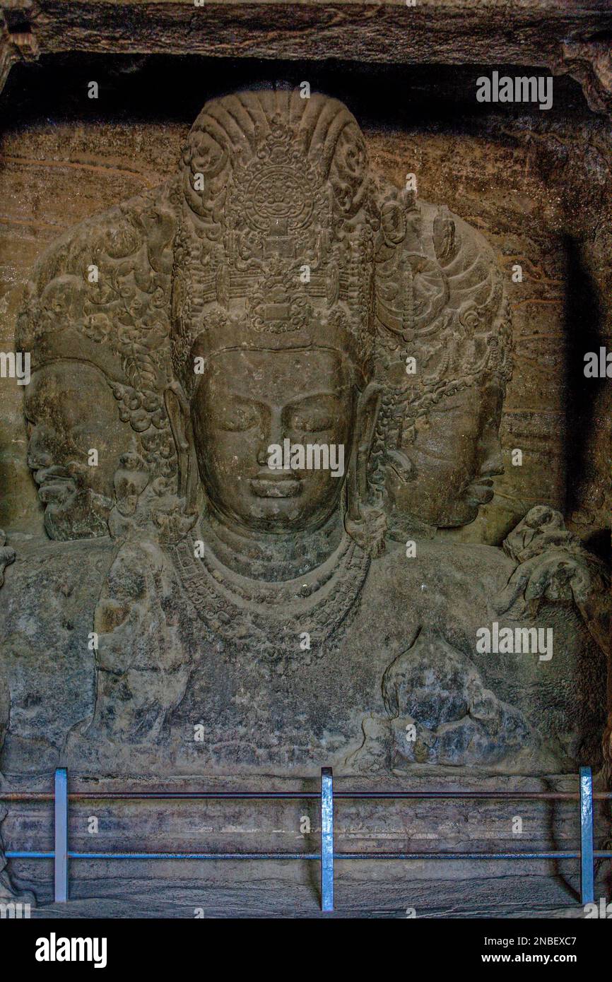 12 12 2006 Elephanta Caves Trimurti Sculpture 2nd century BC Gharapuri ...