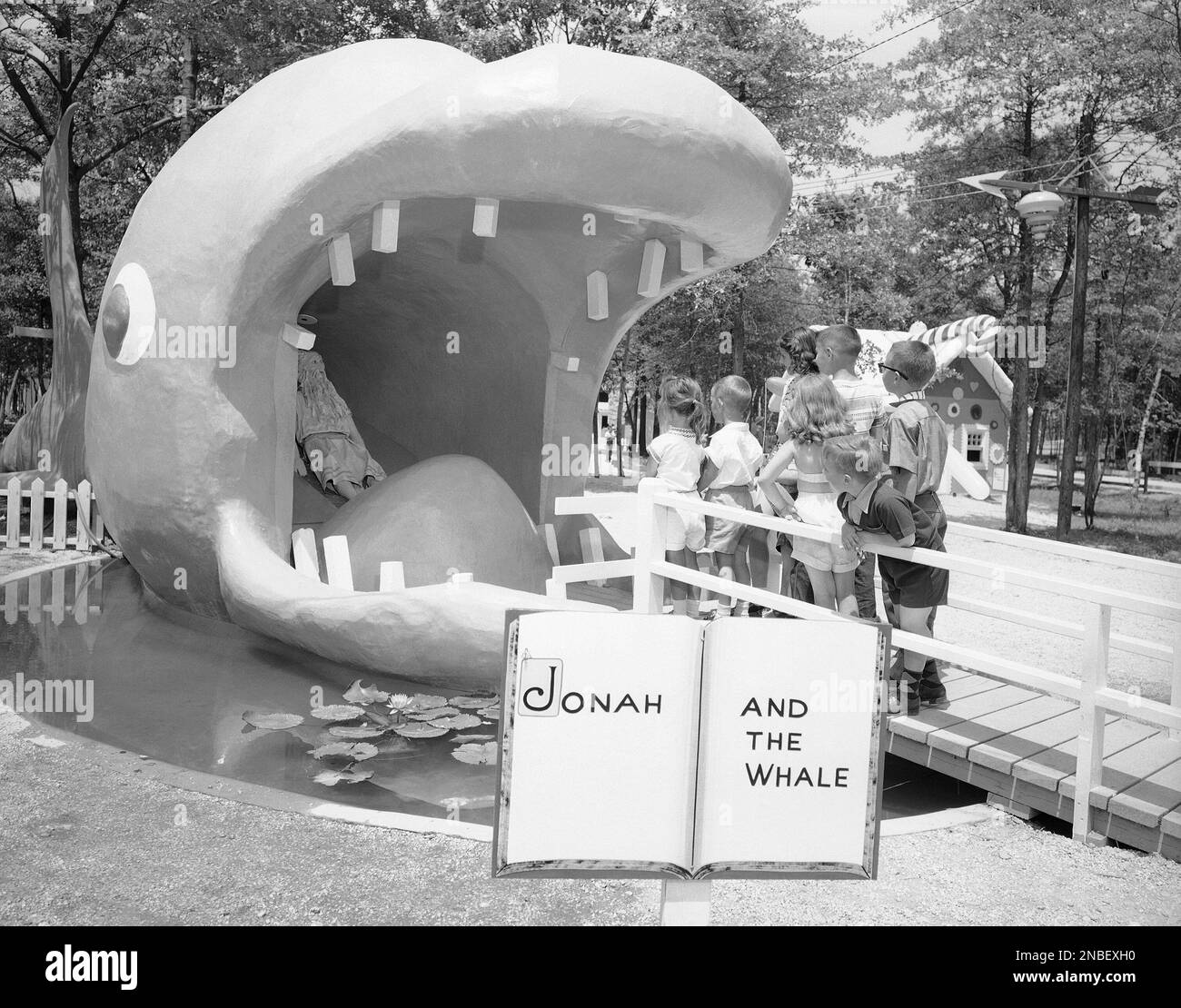Inquisitive kids get a visual Bible lesson at Storyland in Neptune, New ...