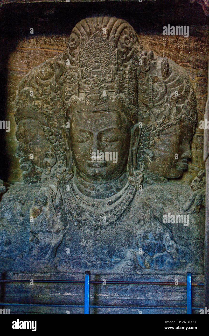 12 12 2006 Elephanta Caves Trimurti Sculpture 2nd century BC Gharapuri ...