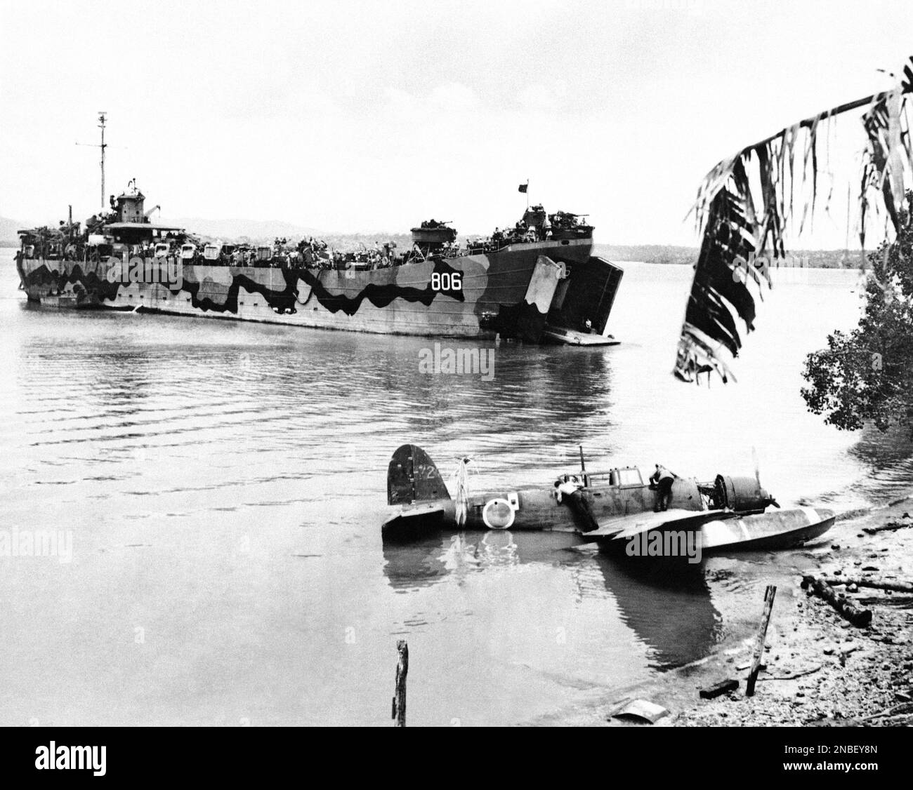 Shot down during the U.S. assault on Palawan in the Philippines, this ...