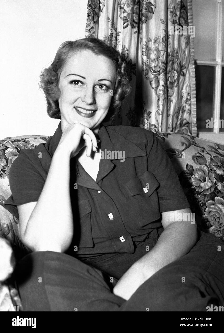 American Actress Judith Allen, on June 11, 1938. (AP Photo Stock Photo ...