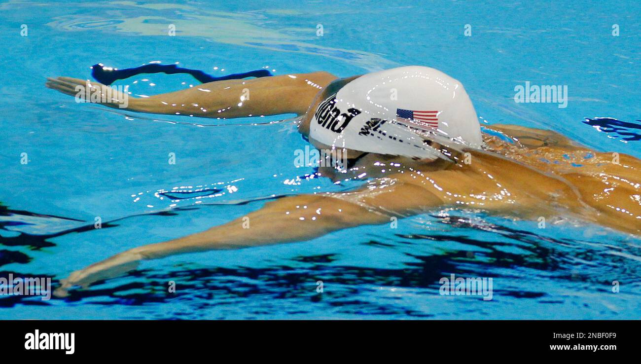 Eric Shanteau of the U.S. swims in a men's 200m Breaststroke heat at ...