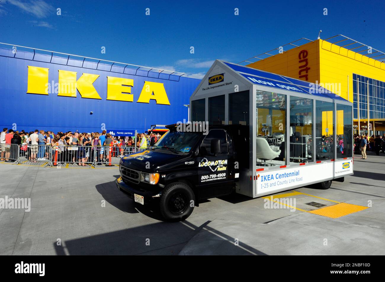The IKEA glass house arrives at the IKEA grand opening in the Denver ...