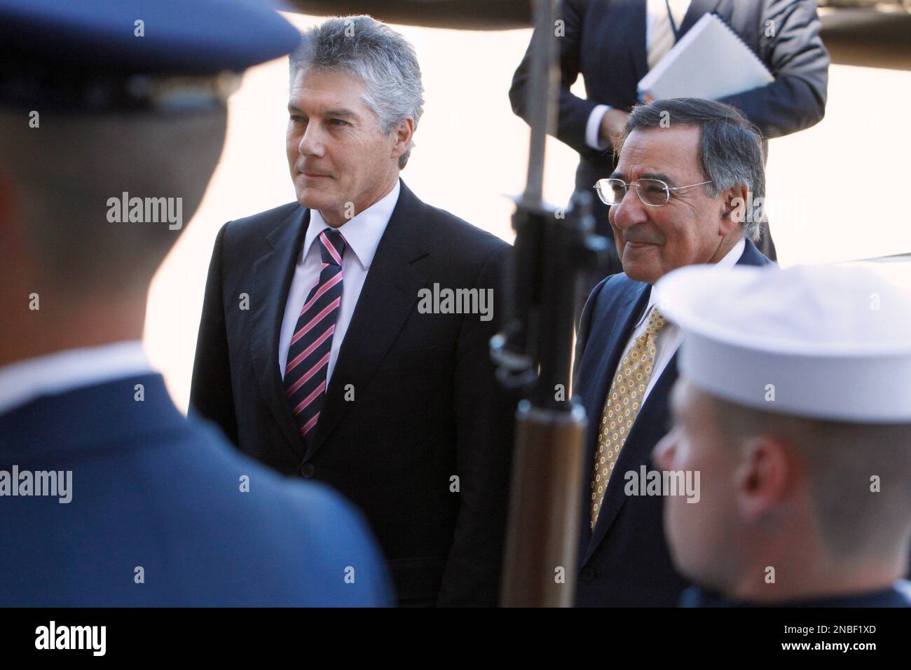 Defense Secretary Leon Panetta, right, escorts Australian Minister of ...