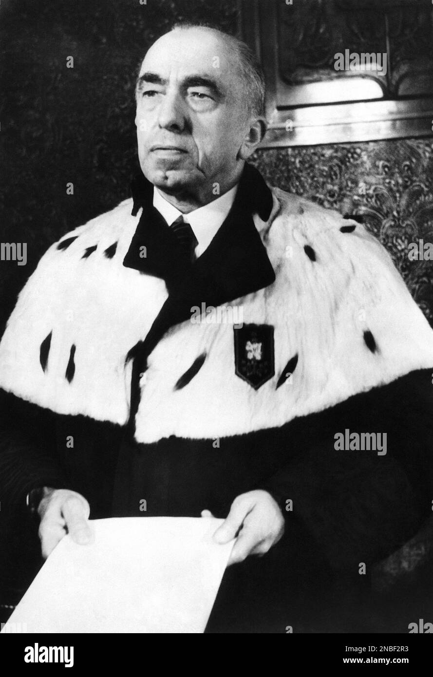 Dr. Emil Hacha, 66-years-old President of the Czech Supreme Court ...