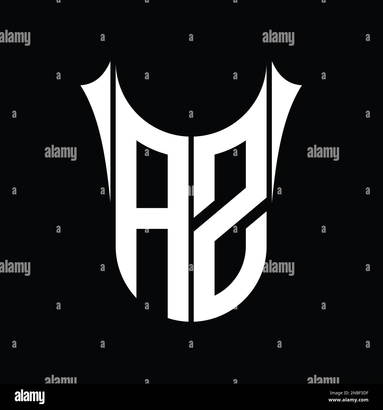 Az initials logo hi-res stock photography and images - Alamy