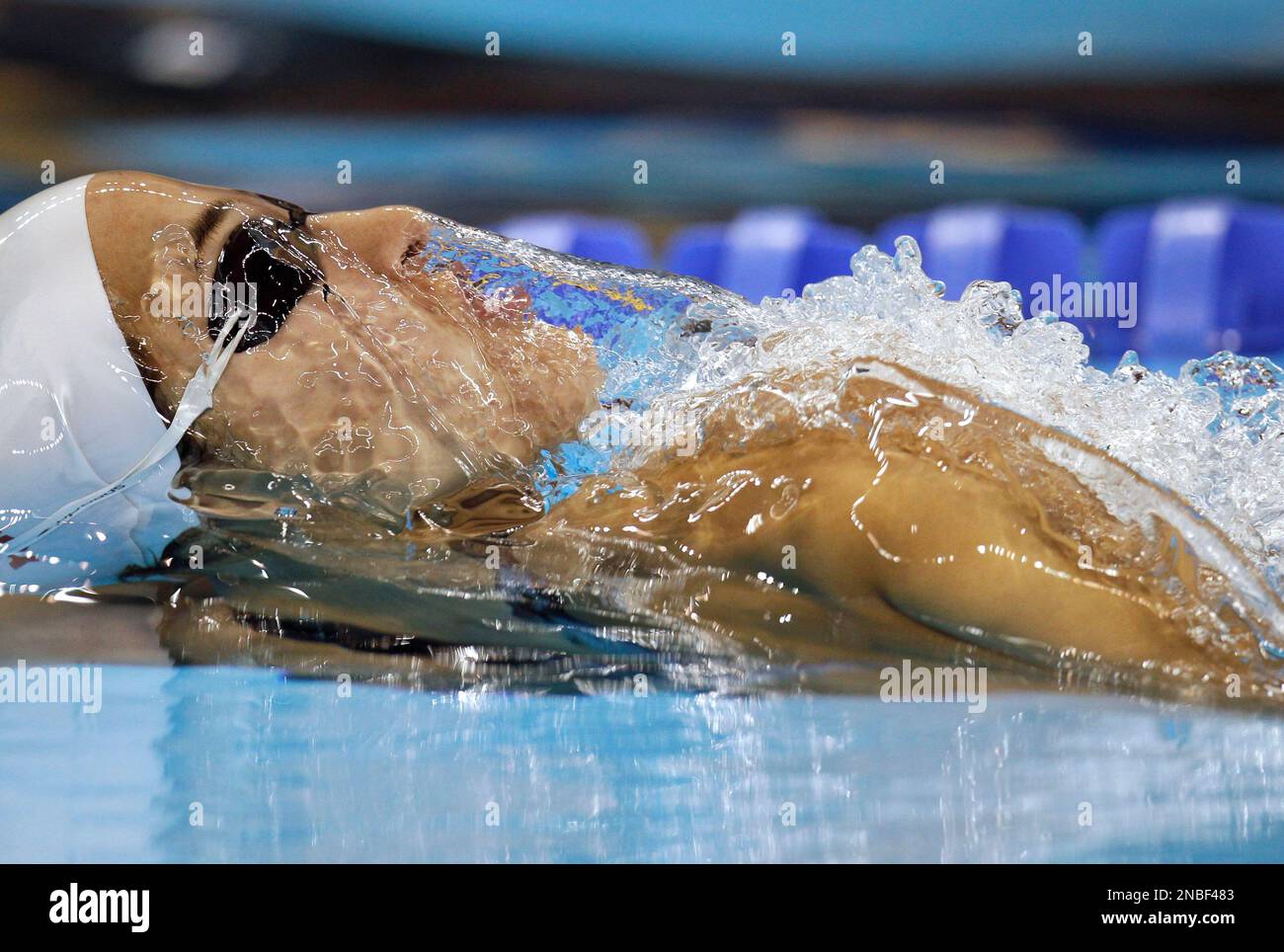 Greece's Theodora Drakou competes in a heat of the women's 50m ...