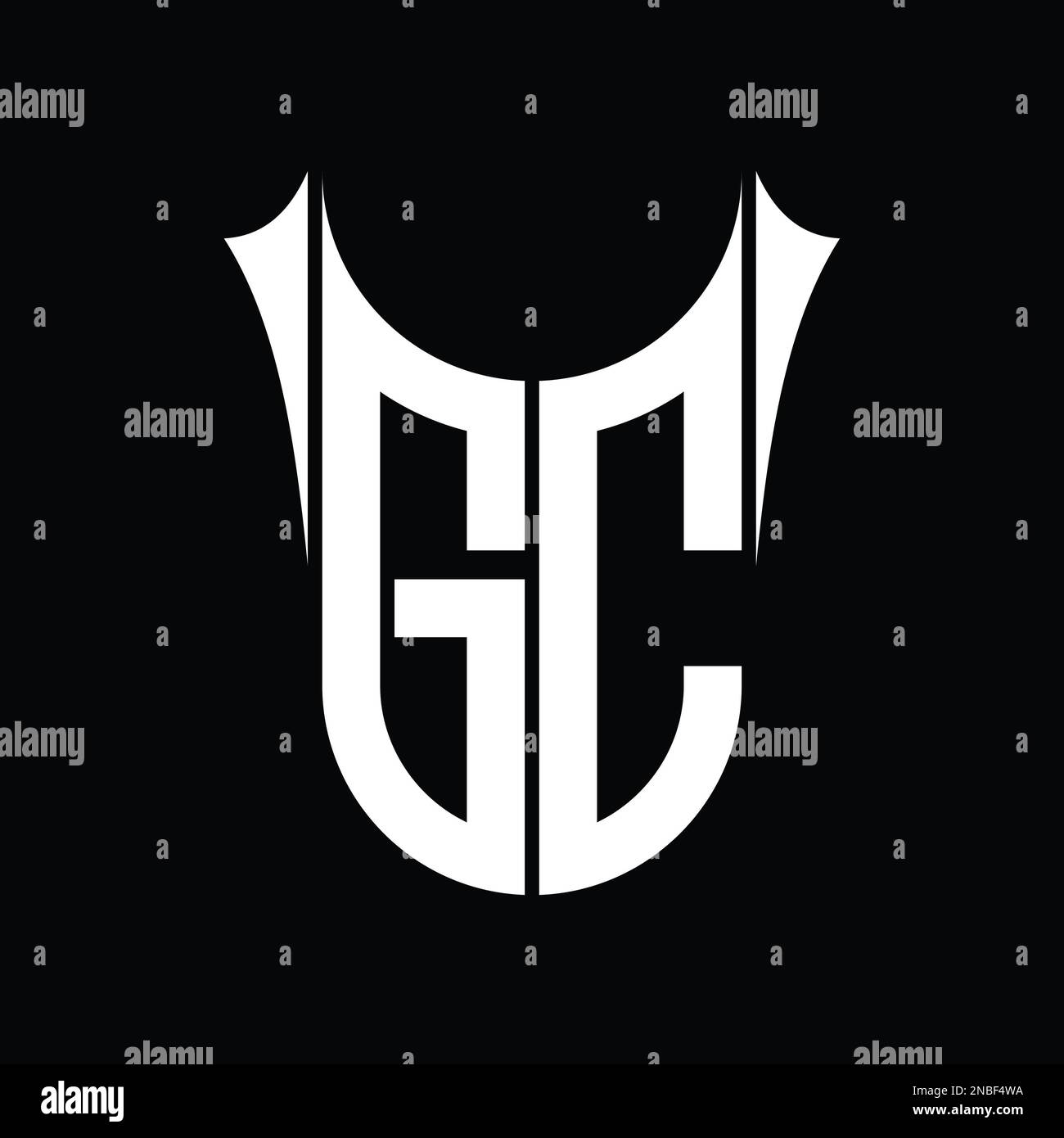 GC Logo monogram shield sharp half round shape vector images design ... GC Logo monogram shield sharp half round shape vector images design ...