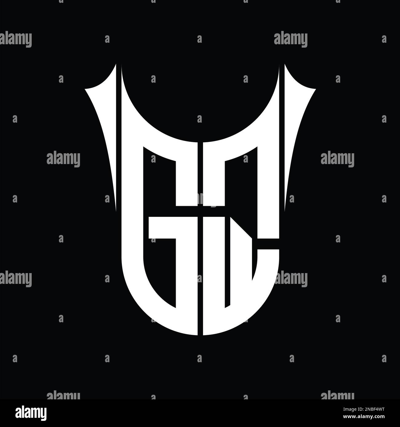 GQ Logo monogram shield sharp half round shape vector images design ... GQ Logo monogram shield sharp half round shape vector images design ...
