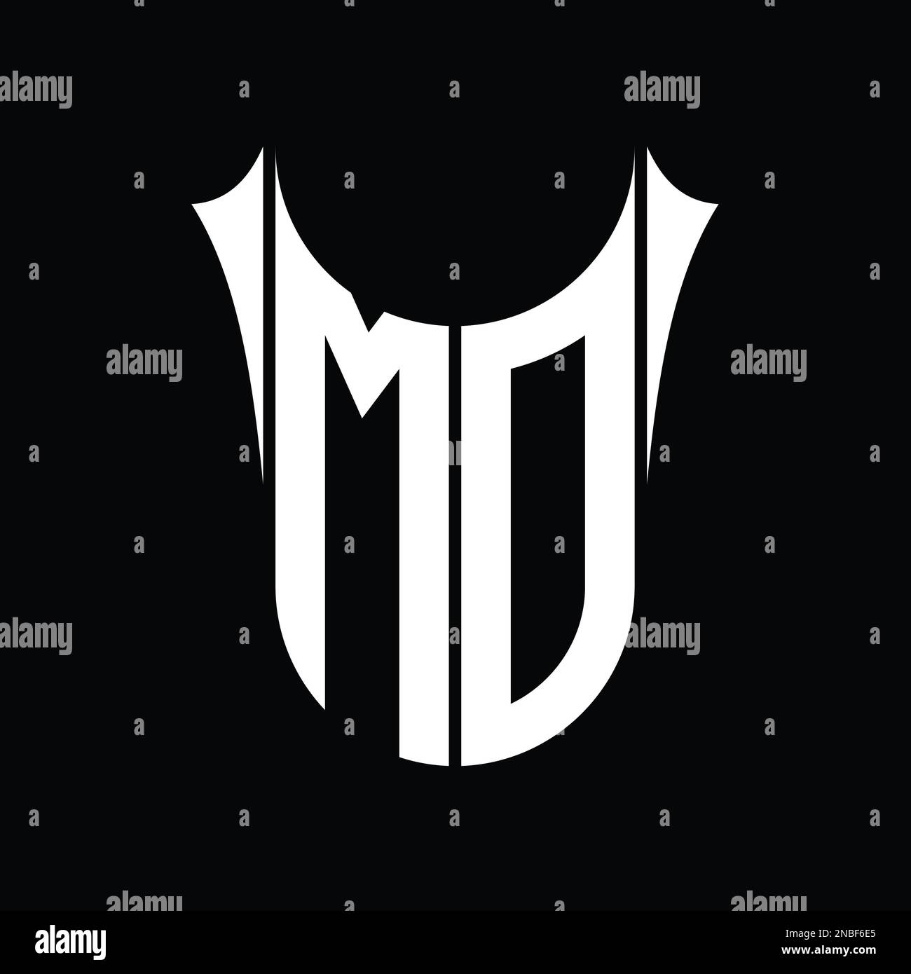 MD Logo monogram shield sharp half round shape vector images design ... MD Logo monogram shield sharp half round shape vector images design ...