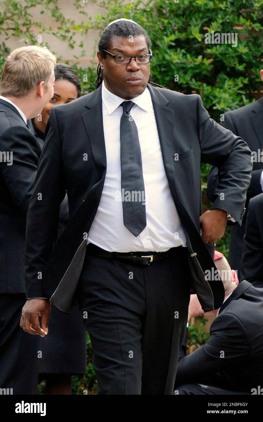 Manager Raye Cosbert arrives at Southgate progressive Synagogue for the ...