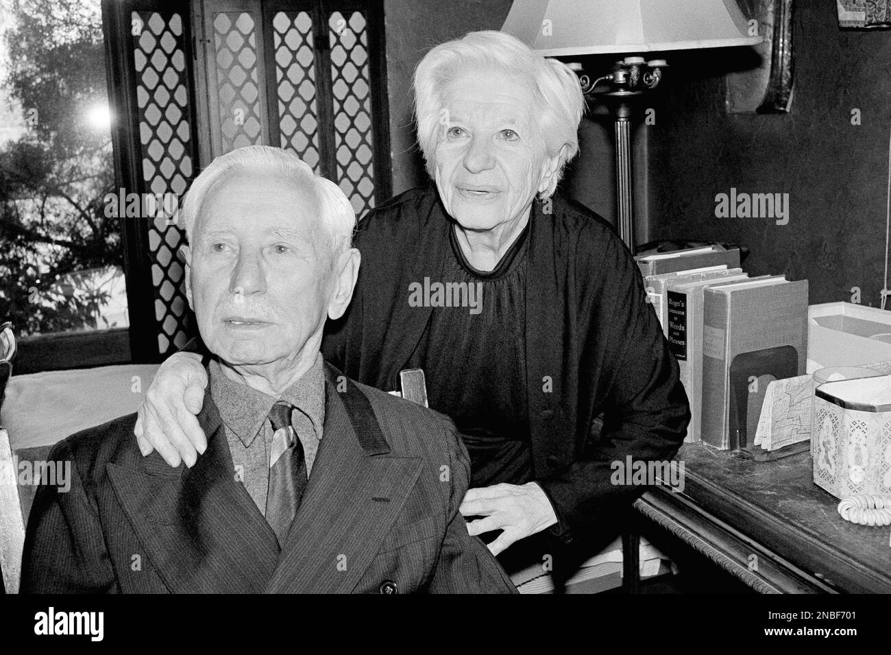 Historian-philosopher Will Durant and his wife and co-author, Ariel ...