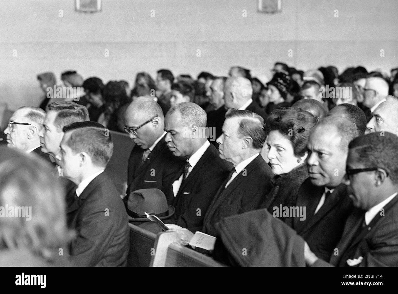 Attending the funeral for Mrs. Viola Gregg Liuzzo in Detroit on March ...