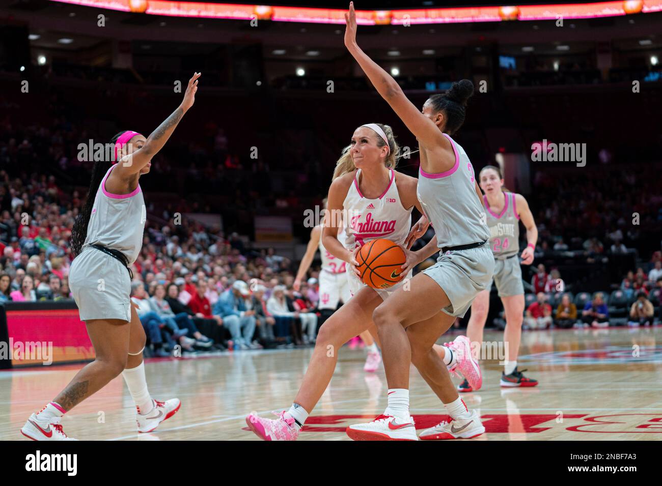 COLUMBUS, OH - FEBRUARY 13: Indiana Hoosiers guard Sydney Parrish (33 ...
