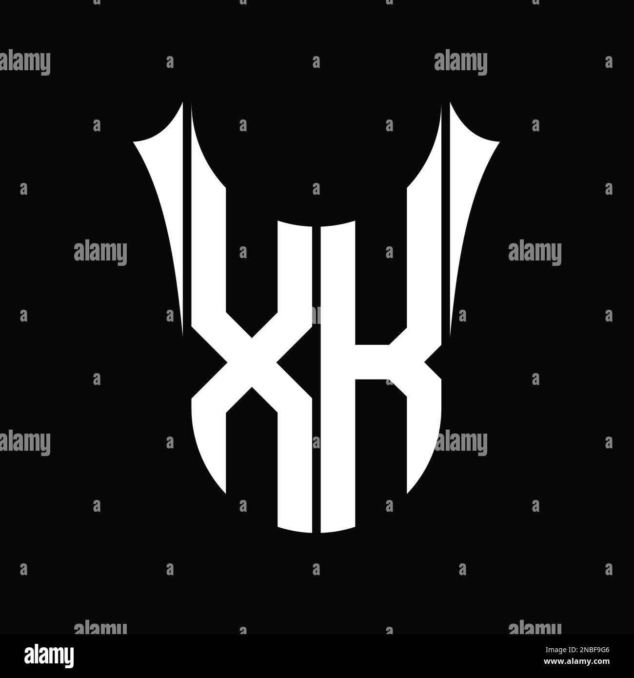 Xk modern logo hi-res stock photography and images - Alamy