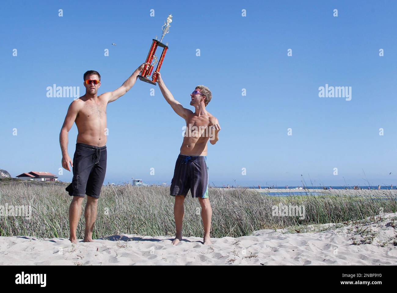 In this handout image provided by National Volleyball League via AP ...