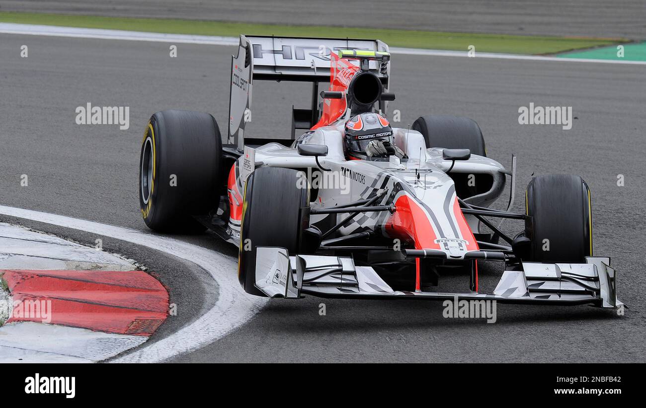HRT driver Vitantonio Liuzzi of Italy drives during the Formula One ...
